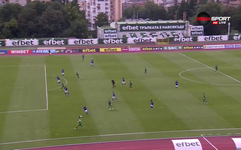 Този път нямаше какво да спре Кръстев - 2:1 за Берое - БГ Футбол - efbet Лига - Gong.bg