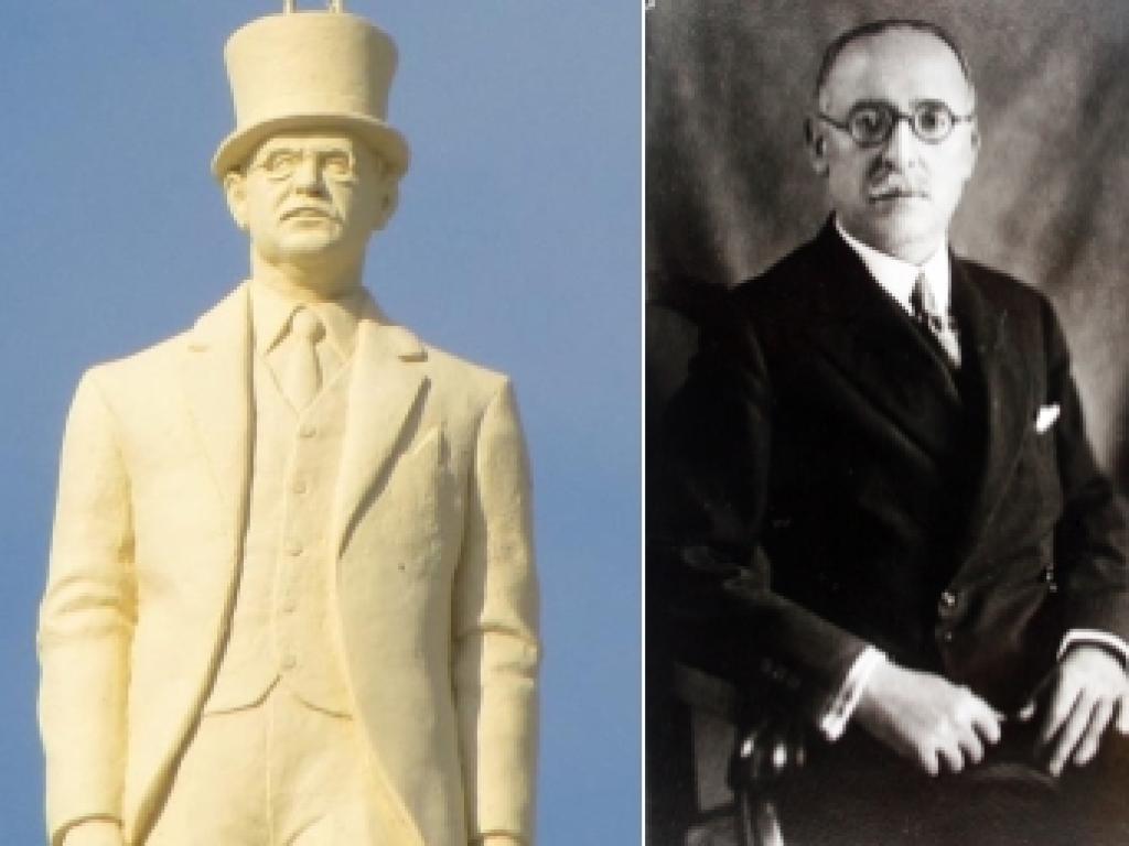 Вдигнали паметник на Симеон Радев в Скопие - България | Vesti.bg